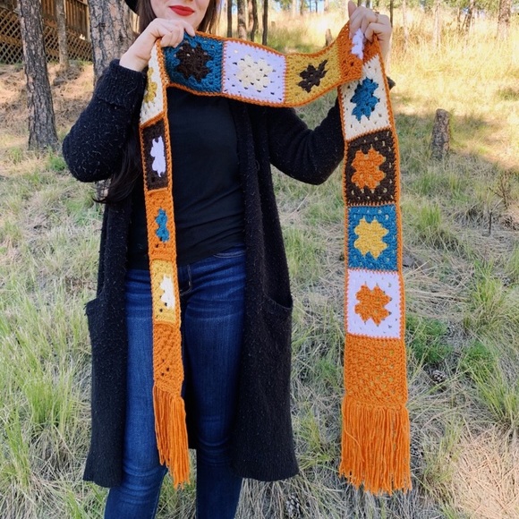 Hand Crafted | Accessories | Handmade Crocheted Long Colorful ...